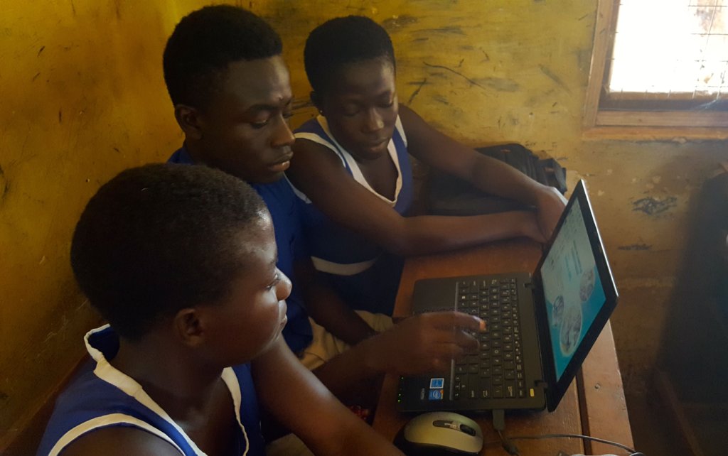 Reports on Hands on computer classes for 1,800 Ghana children ...