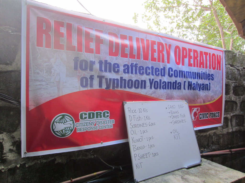 Reports on Provide Emergency Relief Packs for Haiyan victims - GlobalGiving