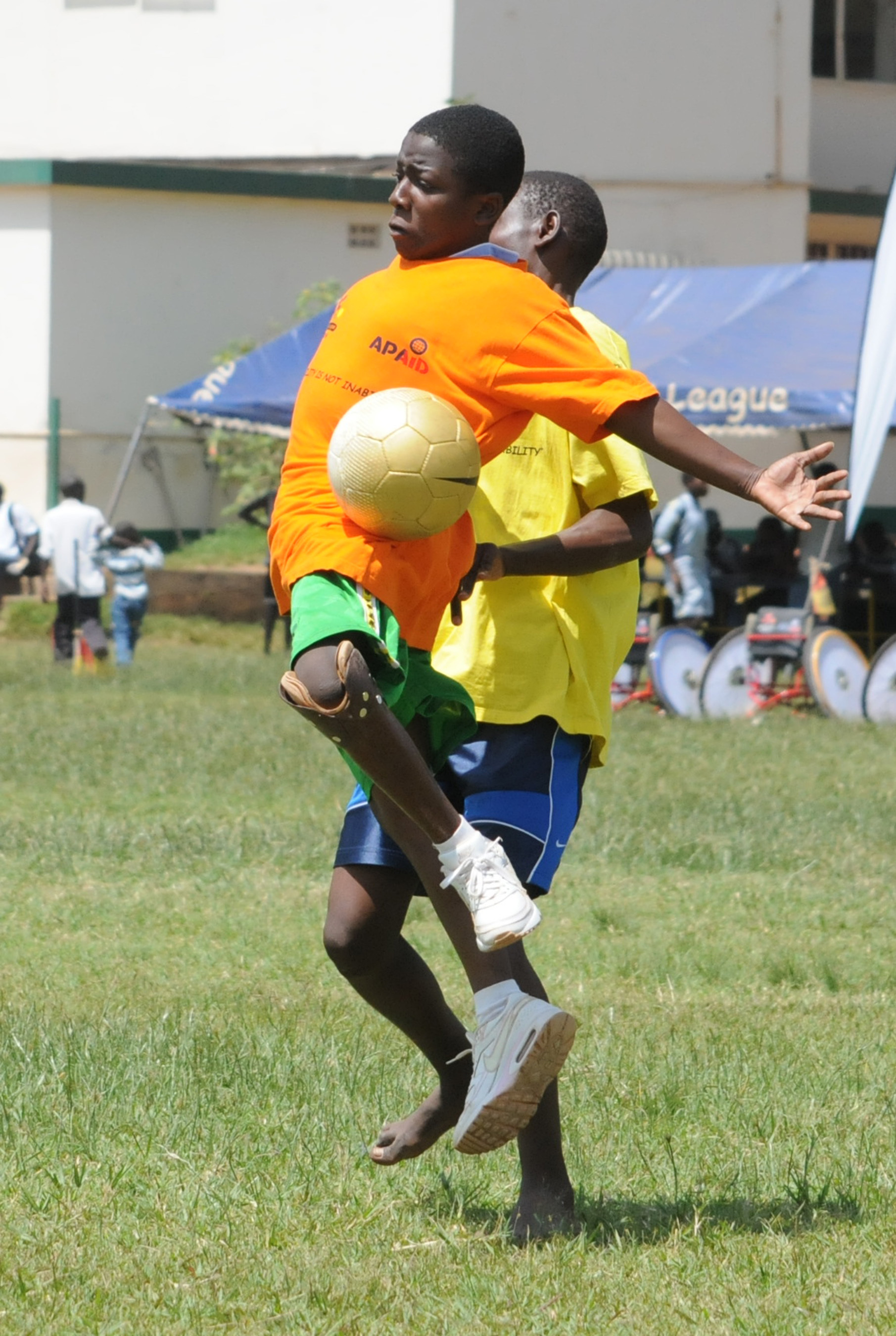 Disabled Children Playing Sport