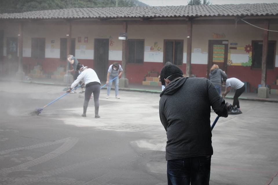 Volcano Ash Clean-Up at The School of Hope - GlobalGiving