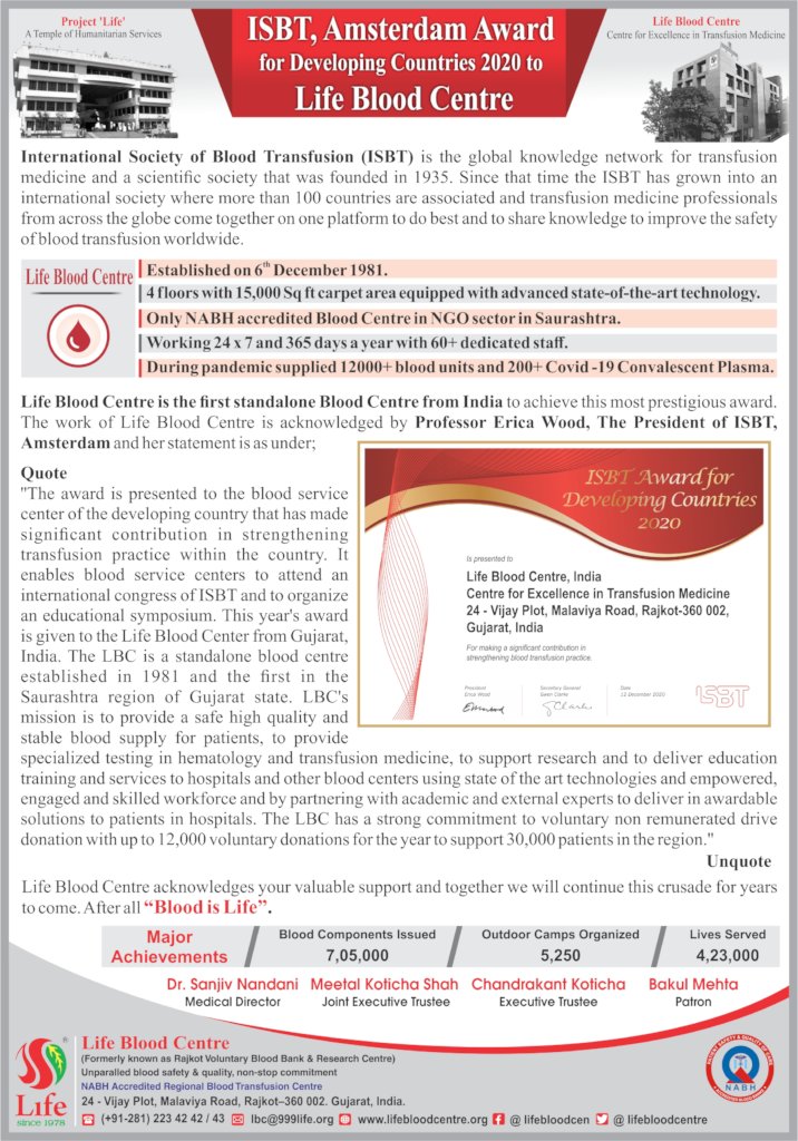 Reports on Be a helping hand to those who need of blood - GlobalGiving