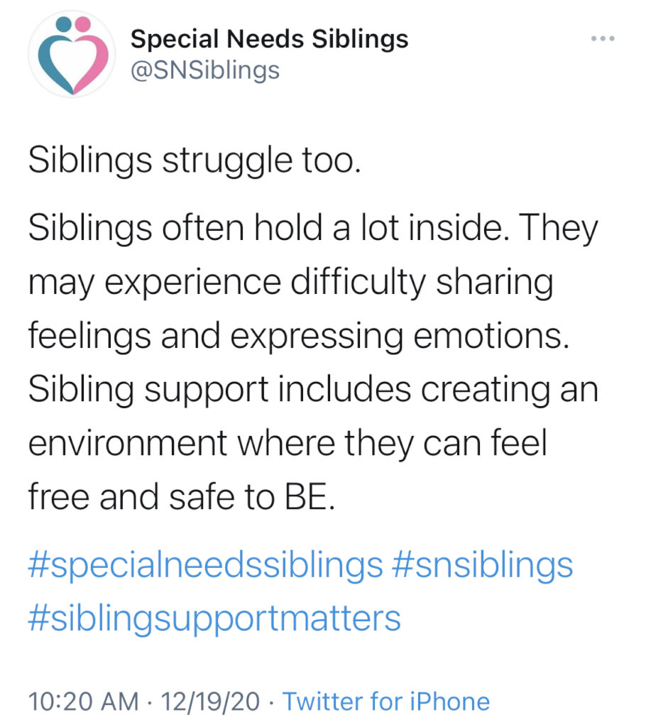 Supporting Siblings of Disabled Individuals - GlobalGiving