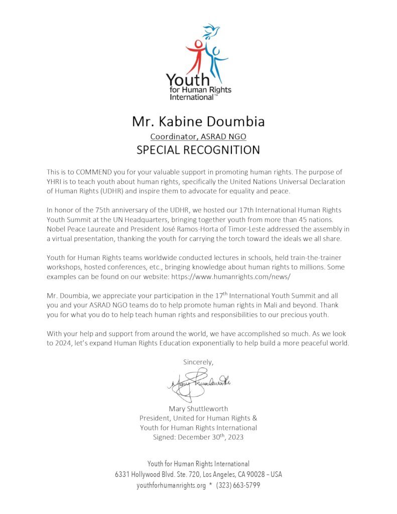 Training on Human Rights-Good Governance/100000 C - GlobalGiving