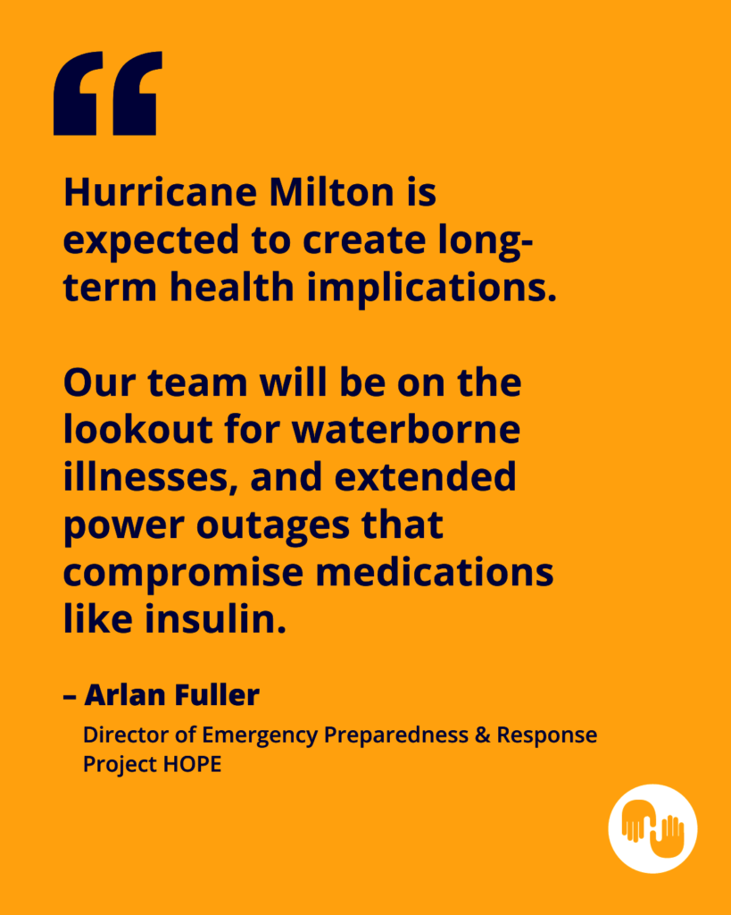 Project HOPE Responds to Hurricane Helene & Milton - GlobalGiving